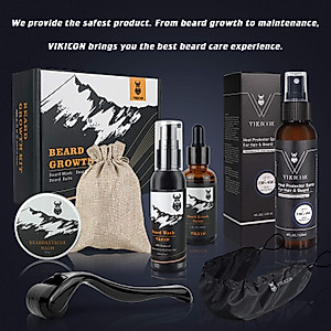 VIKICON Shield Heat Protectant Spray - Blend Prevents Damage & Breakage for Hair and Beard