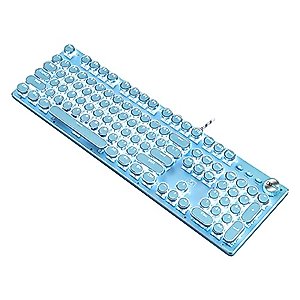 Yuanjay Gaming Keyboard Wired,Mechanical Keyboards Backlight,Retro Punk Style,Ergonomic,Plug and Play, for Desktop Gamer