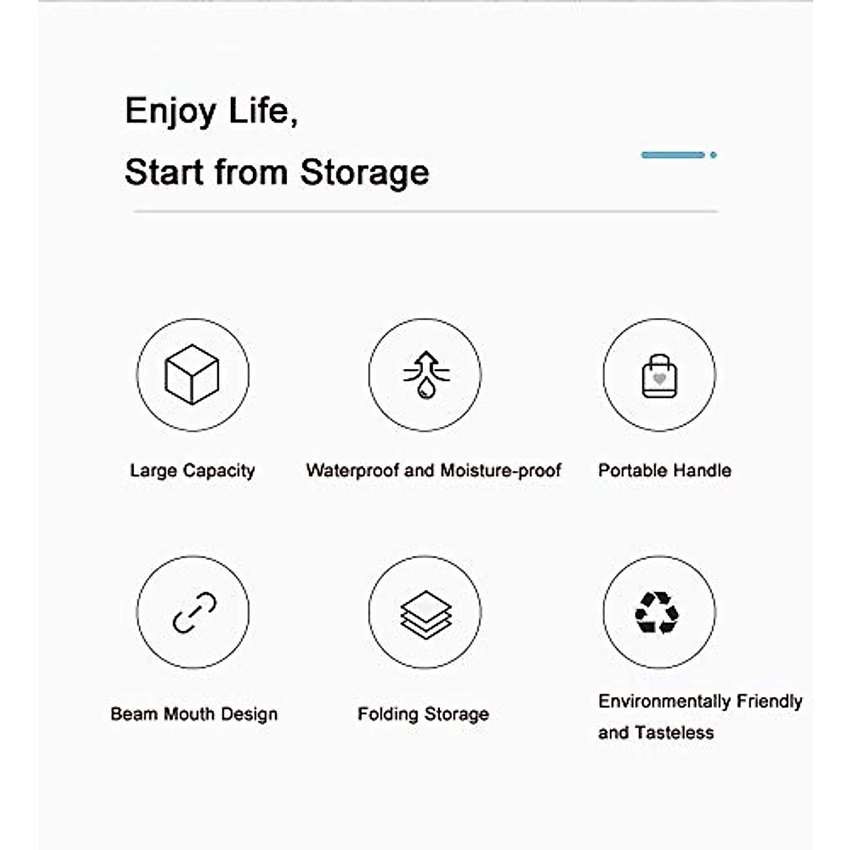 100L Clothes Storage Bag Large Capacity Organizer with Handle, Moisture Proof Linen Fabric Foldable Storage Bins for Comforters, Blankets, Pillows