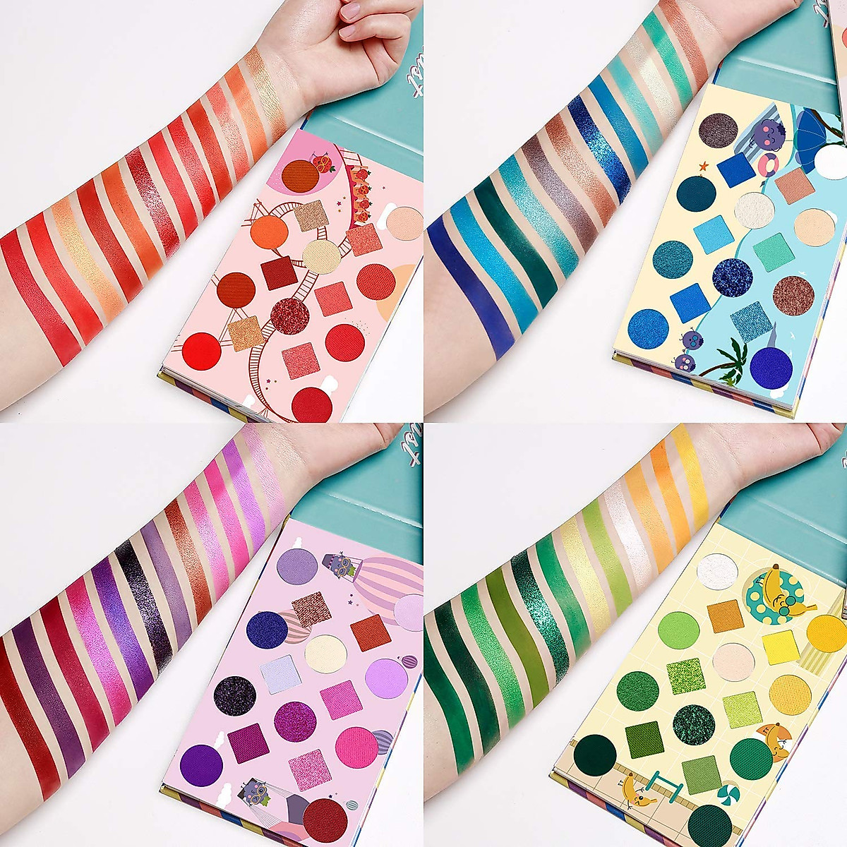 EYESEEK High Pigmented 64 Rainbow Eyeshadow Palette, All in One Gift Sets, Colorful Eye Shadow Plattet Make Up Matte Shimmer Glitter Cosmetics for Halloween Makeup