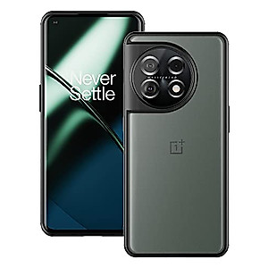 Feitenn for Oneplus 11 5G Case, PC+TPU Hard Back Shockproof Case Cover for Oneplus 11 5G Anti-Slip Matte Slim Protective Case Outdoor Daily (Black)