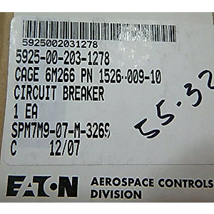 Eaton Aerospace 1526-000-10 10 AMP Circuit Breaker GC885C10, 5925-00-203-1278