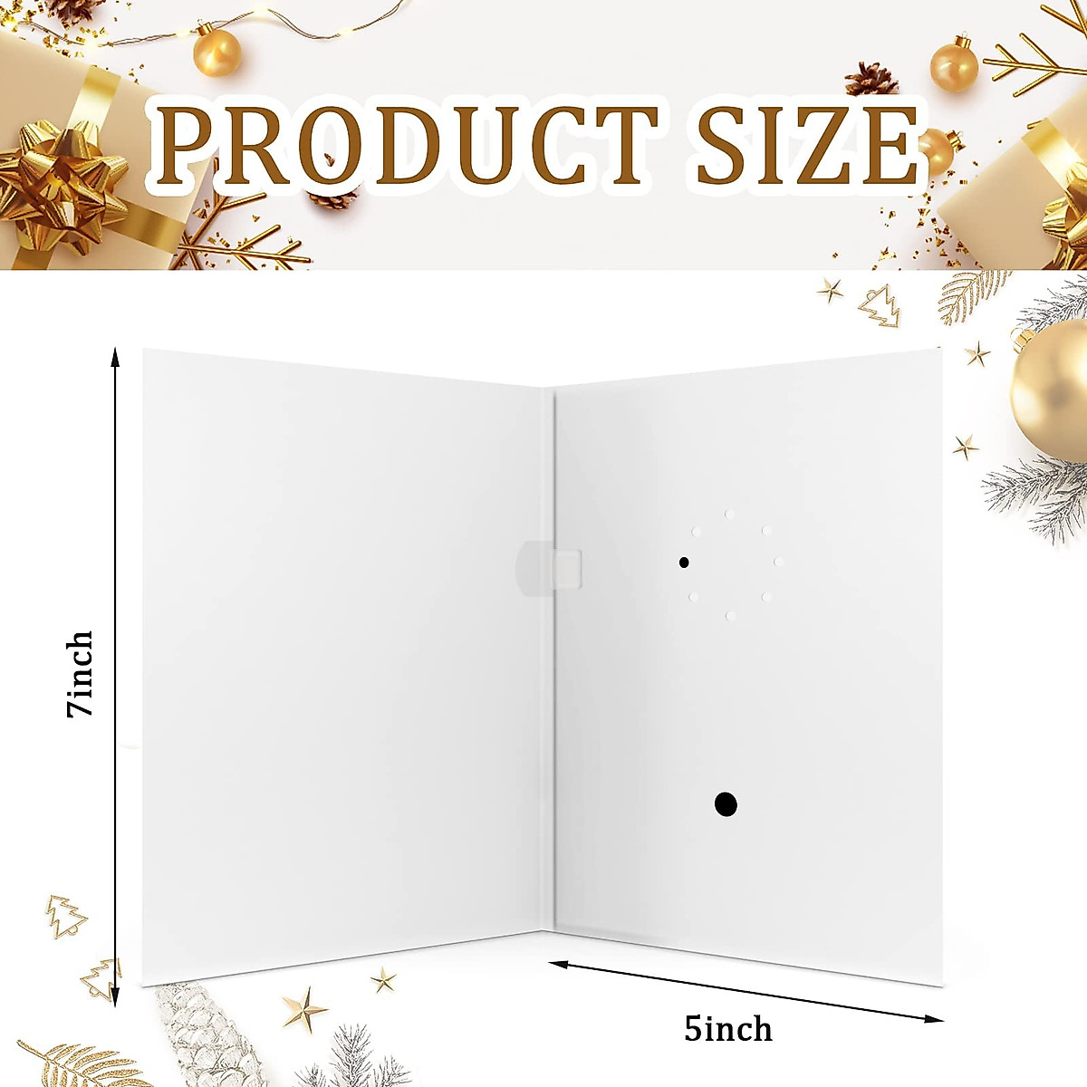 4 Pcs Voice Recordable Greeting Card 30 Seconds Talking DIY Greeting Card, Record and Send your own Custom Voice Message, Music or Sound Effects