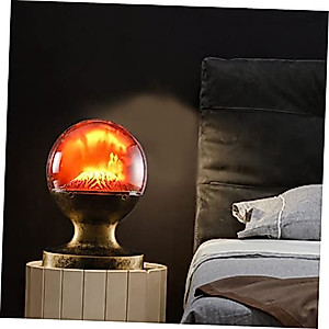 GANAZONO LED lamp Ornament Flickering Flame Lantern Cardboard Fireplace Electronic Flame Volcano Lantern Floating Candles Wand Remote Flame Effect LED lamp Wedding bar Light Plastic