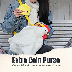 FABMODE Chicken Purse Rooster Bag Adjustable Shoulder Strap (1 Chick Purse)