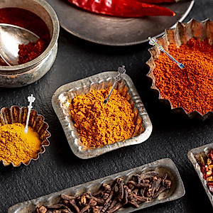 Mini Crown Spoons Set of 4 Mini Shovel Spice Spoon Small Spoons for Spice Tiny Spoons for Powder, Mini Spatulas Spoon, Gold Silver Multicolor Grey Mini Spoons