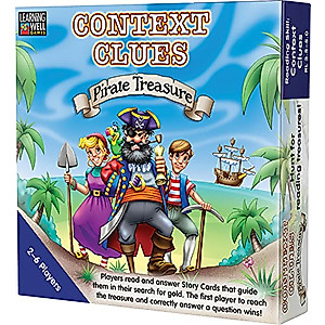 Edupress Learning Well Games Context Clues Game Blue Level—Pirate Treasure Game,LRN301