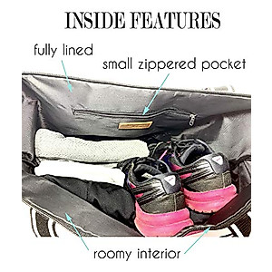 Brooke & Jess Designs Cute Gym Bag - Ladies Workout Gym Tote with Pockets - Gifts for Women, Sports Bags - Birthday, Christmas Gift, Mother's Day