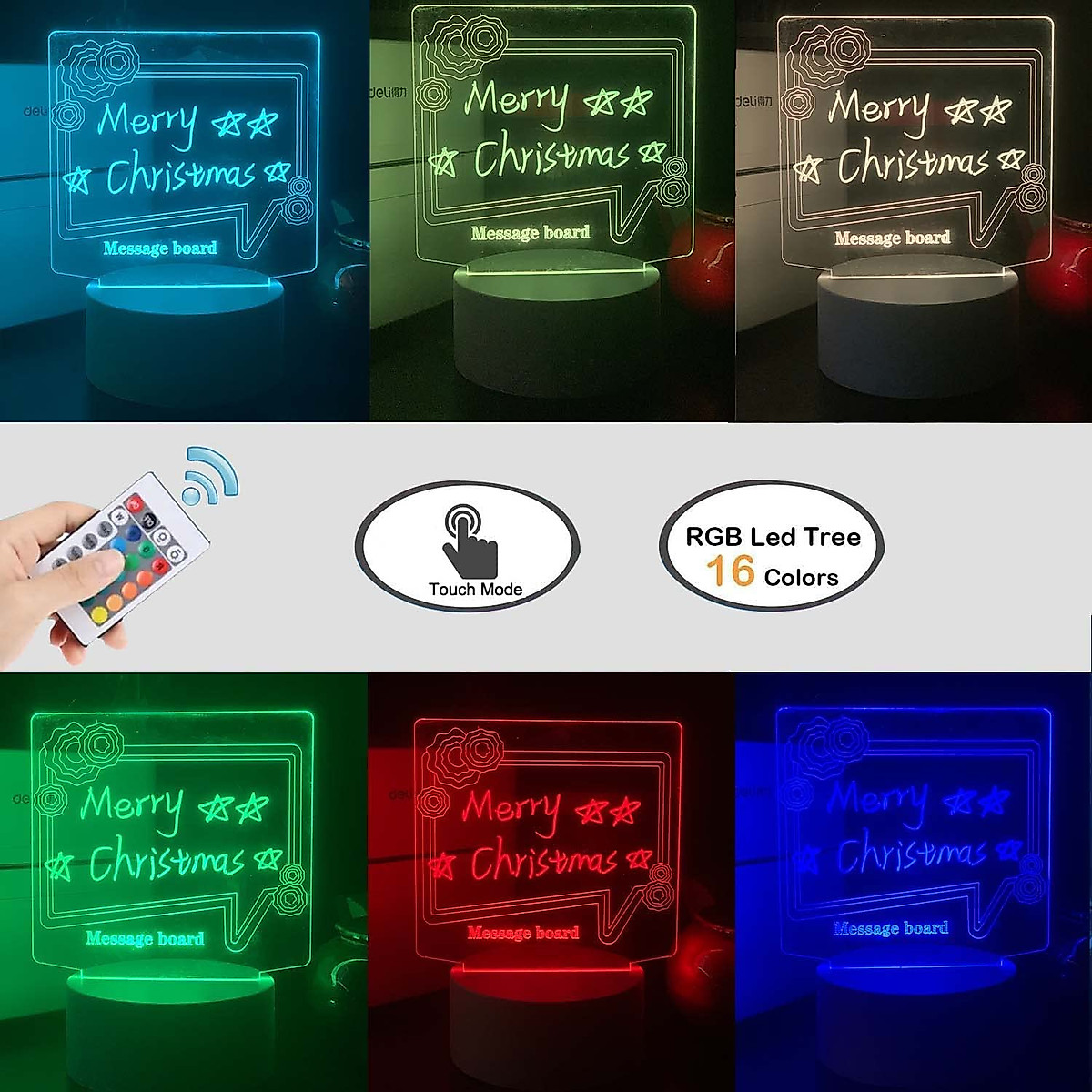 Gifts for Adults Kids, Personalized DIY Message Board Night Light,USB Powered Table Lamp with Erasable Pen and Remote Control, Office Room Desktop Decoration, Gifts for Wedding Anniversary Birthdays