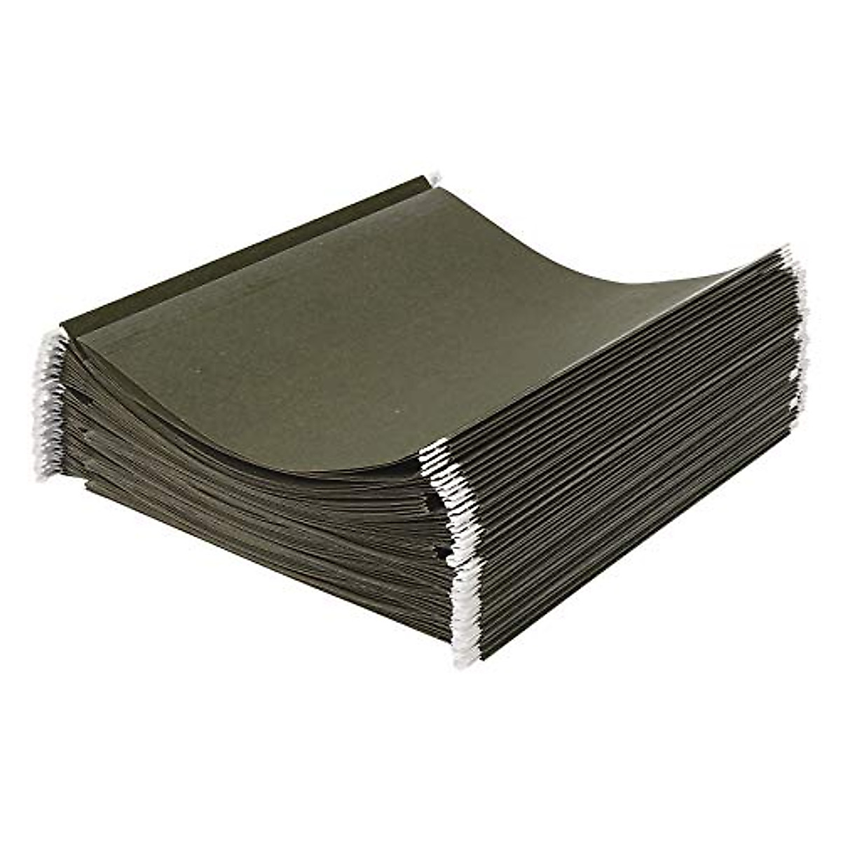 Amazon Basics Hanging File Folders, Standard Green,1/5-Cut Tabs, Letter Size, 50 Count per box