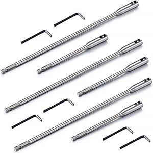 Drill Bit Extension 6, 12 Inch Drill Bit Set Wood Spade Bit Set High Carbon Steel Drill Bit Extender Drill Extension Bit Holder with Wrench Key for Wood Turners Construction Accessories (12)