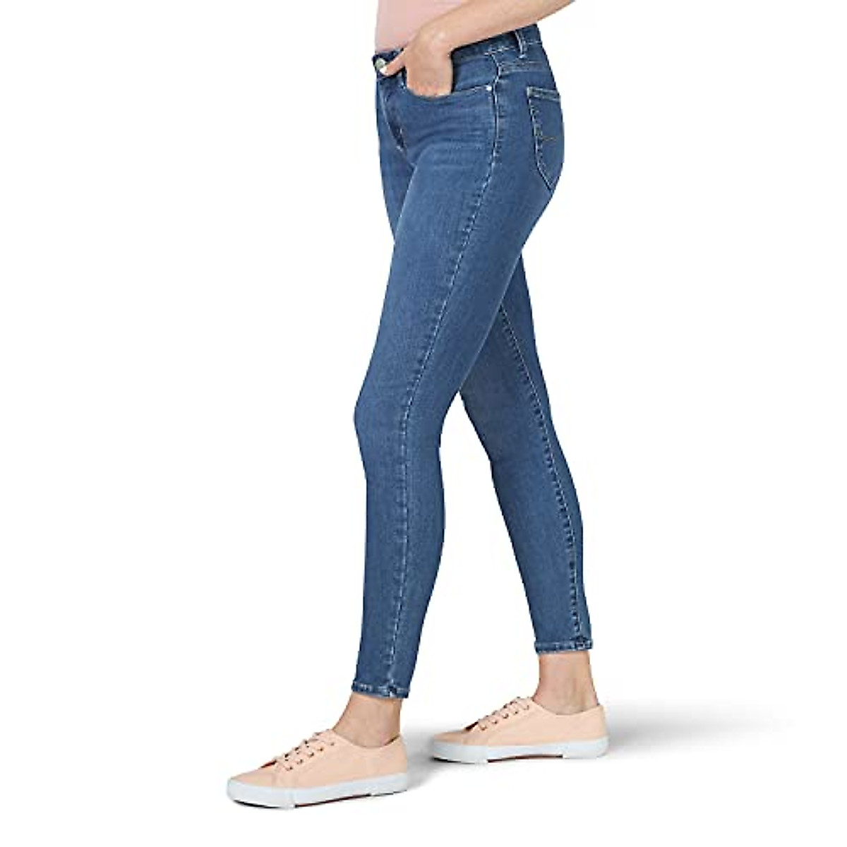 Lee Women's Sculpting Slim Fit Skinny Leg Jean, Luna, 10 Short