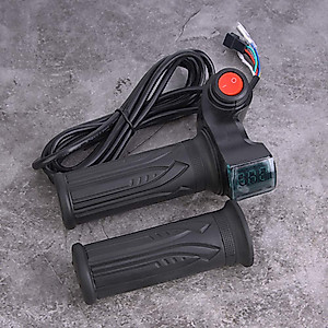 1 Pair Thumb Throttle E-Bike Thumb Throttle Left or Right Hand Control Assembly for Electric Bike Scooter Accelerator