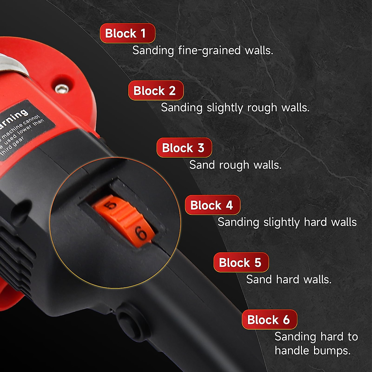 HTAXSCC Electric Diamond Polisher Machine with 3pcs Diamond Concrete Grinding Wheels for Polishing and Cleaning Stone Concrete Surface, Cement, Marble, Rock, Granite, and Thinset Removing