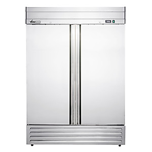 Value Series Commercial Refrigerator - 2-Solid Door Reach-in, Stainless Steel, 54" W (69K-936)