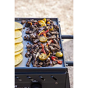 Country Smokers CSGDL0370 Horizon Series, Plains 2-Burner Portable Gas Griddle, Black