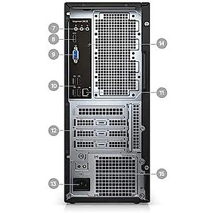 Dell Inspiron 3671 Desktop Computer, Intel Hexa-Core i5-9400 Processor, 12GB DDR4 RAM, 256GB PCIe SSD, WiFi, Bluetooth 4.0, VGA, HDMI, Black, Windows 10