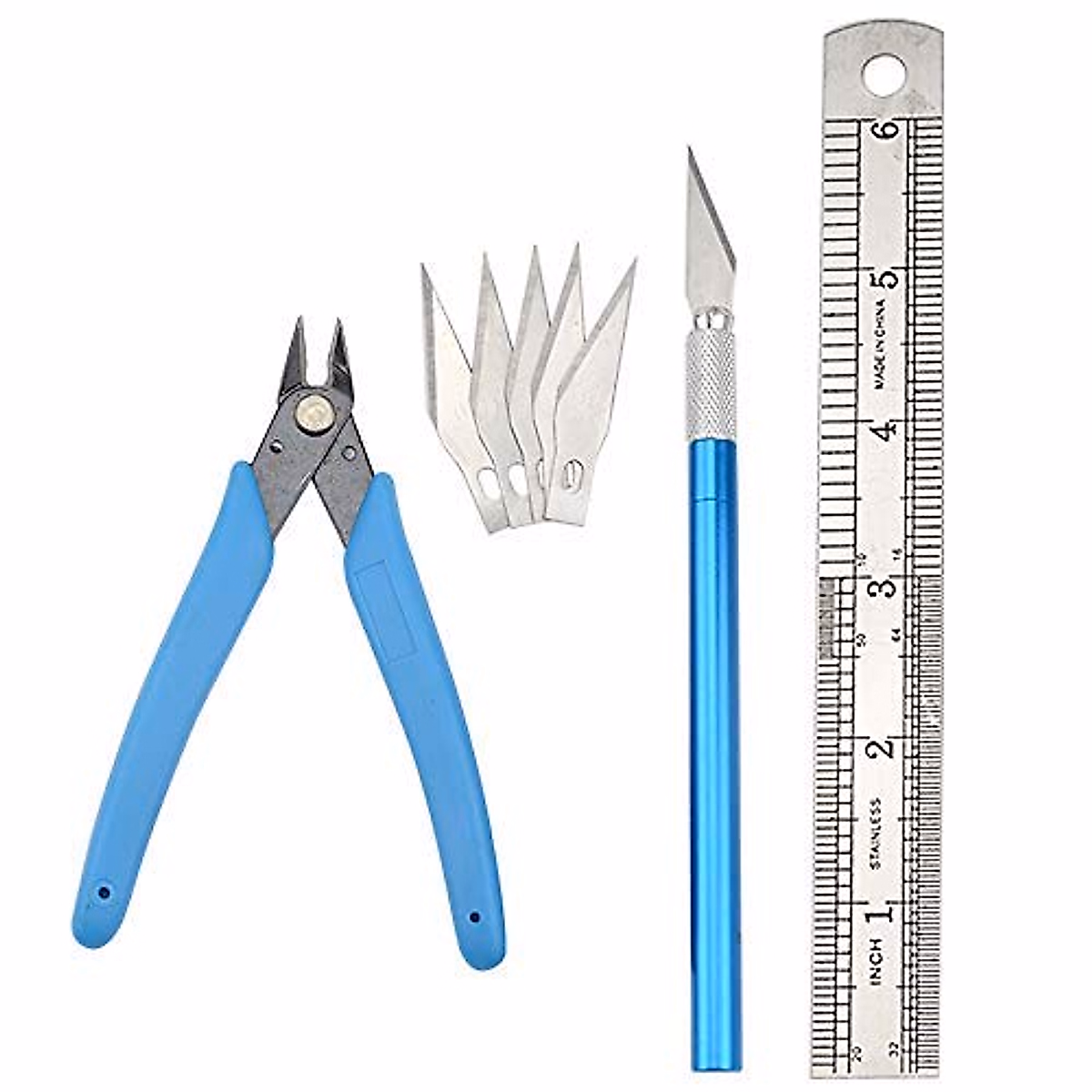 BXQINLENX Professional 22 PCS Gundam Modeler Basic Tools Craft Set for Car Model Assemble Building