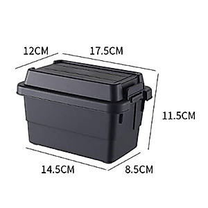 TOOYFUL Camping Storage Box Seasoning Bottle Organizer Box Multifunctional Portable Waterproof Storage Bin with Lid for Outdoor Activities Cooking Fishing