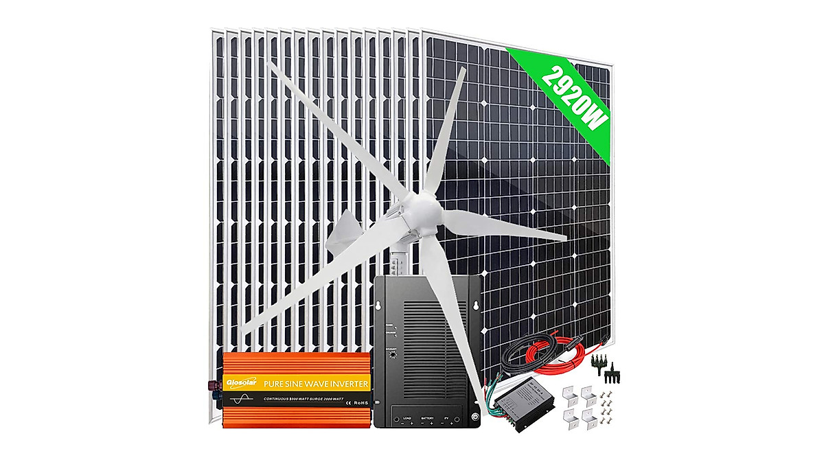 2920W Wind Solar Kit: Off-Grid Power System