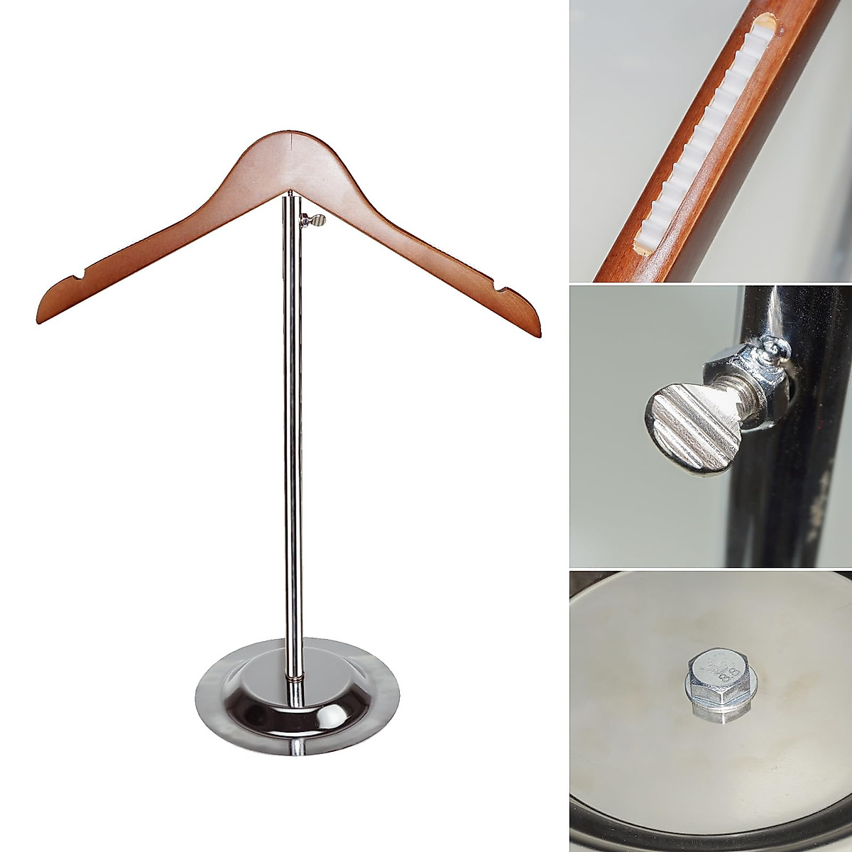 Lxmxgk Adjustable Adult T Shirt Display, Flexible Shoulder Stand, Coat Hanger Stand, Metal Clothing Display Rack Portable T Shirt Display Stand for Vendors, Garment Coat Holder for Retail Vendor(15in)