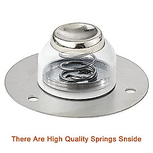 Magnetic Door Stop 6 Pack Magnetic Door Stopper Brushed Nickel No Need to Drill Magnetic Door Stops Stainless Steel Magnetic Door Holder Soft-Catch Magnet Door Stopper Hold Door Open