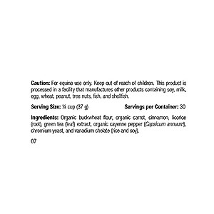 Standard Process Equine Metabolic Support - Whole Food Horse Supplies for Glucose Metabolism and Antioxidant Activity with Green Tea Extract, Cayenne Pepper, Licorice Root - 40oz