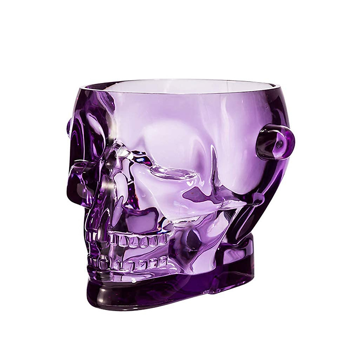 SOSSEG Ice Bucket, Skull Ice Bucket Beer Barrel, Table Mount Wine Bucket, Champagne Bucket Wine Cooler Bar Party Barbecue Cocktail Wedding Multiple (Purple)