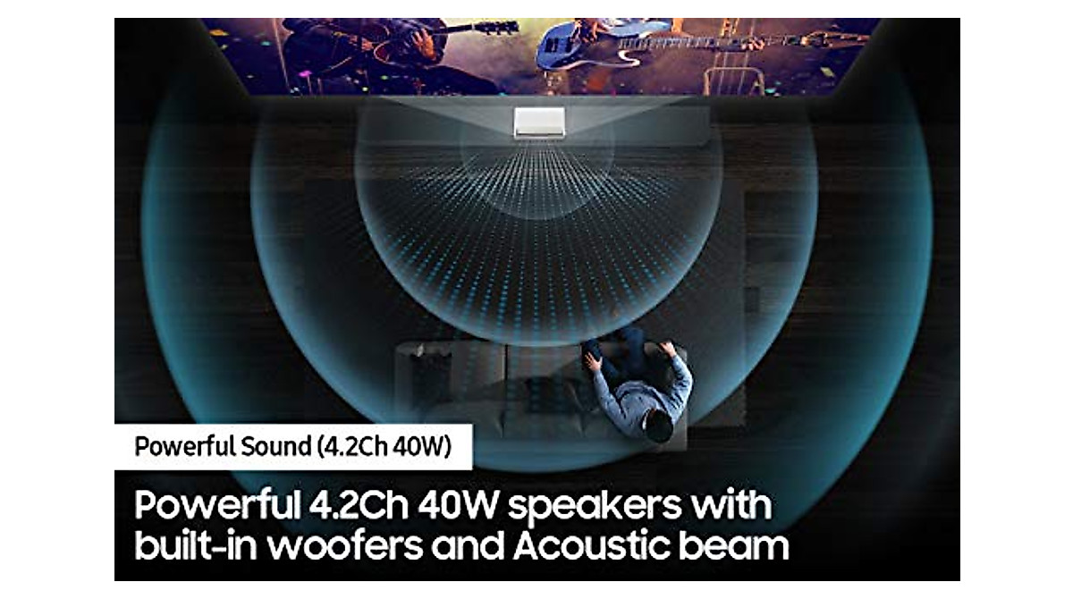Samsung 130" 4K Laser Projector + Dolby Atmos Soundbar | Home Theater