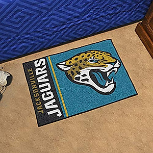 FANMATS - 8237 NFL Jacksonville Jaguars Nylon Face Starter Rug , 19"x30"