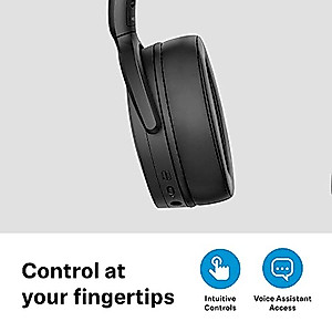 Sennheiser HD 450BT Bluetooth 5.0 Wireless Headphone with Active Noise Cancellation - 30-Hour Battery Life, USB-C Fast Charging, Virtual Assistant Button, Foldable - White