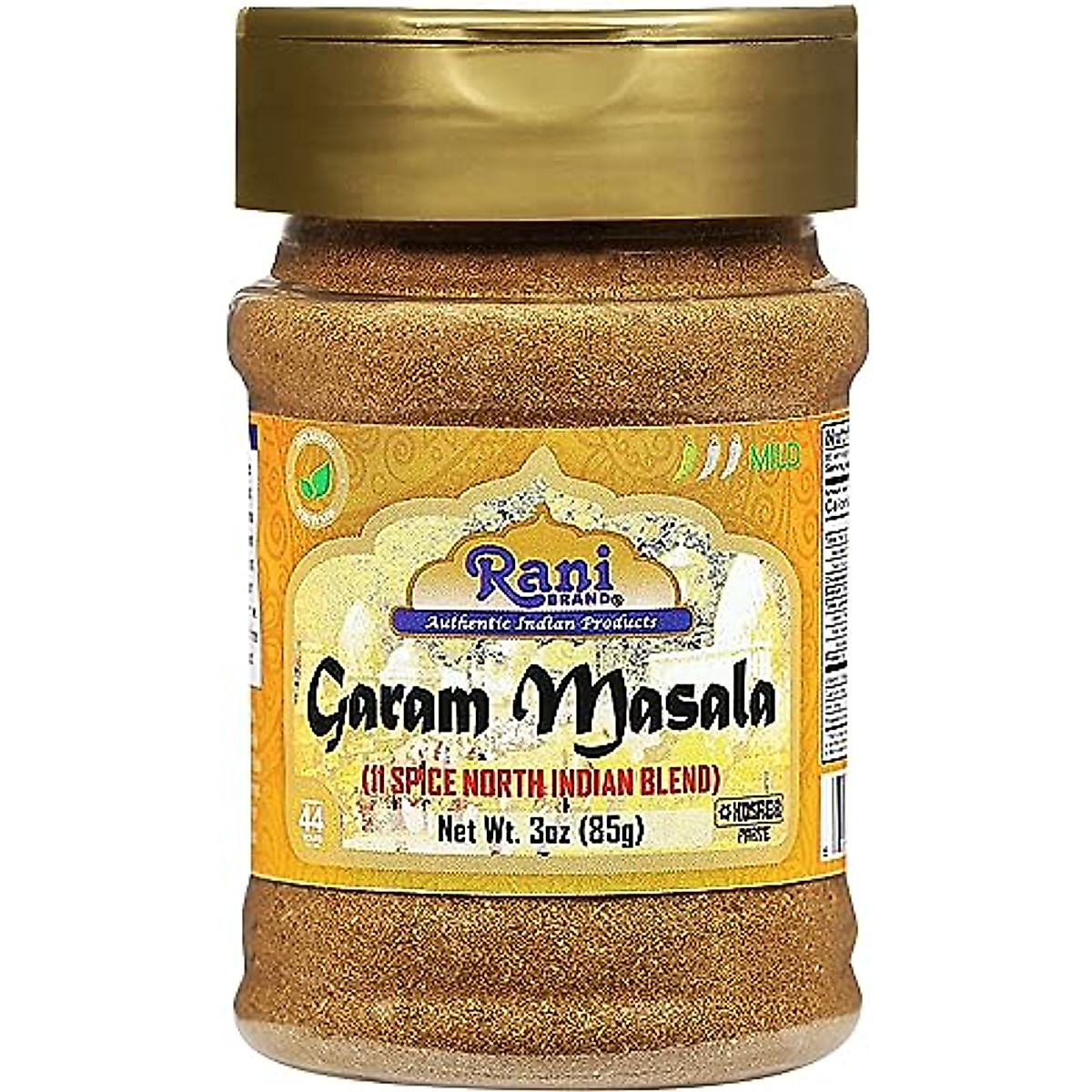 Rani Garam Masala Indian 11-Spice Blend 3oz (85g) PET Jar ~ All Natural, Salt-Free | Vegan | No Colors | Gluten Friendly | NON-GMO| Kosher | Indian Origin