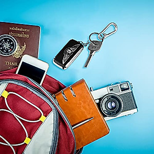 erduoduo 6 Pack keyring clip，Keychain Holder,Heavy Duty Carabiner Clip, Key Ring Chain Holder,Keychain Clip Organizer for Car/Key Finder, Clip for Keys