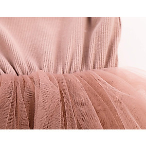 JNKLWPJS Baby Girls Tutu Dress Sleeveless Infant Toddler Princess Party Tulle Sundress Pink 120CM