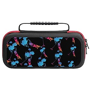 Hockey Carrying Storage Cases for Nintendo Switch Protective Portable Hard Shell Pouch Carrying Travel Game Bag