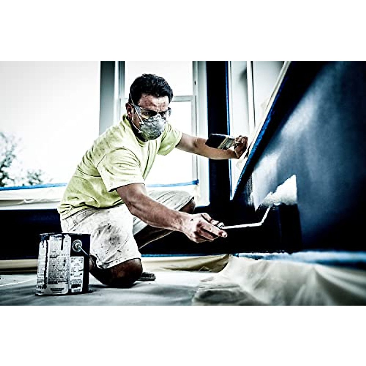 3M 8247 Disposable Odor Respirator for Workshop Odor, R95, Disposable-Lightweight Design, 1-Pack