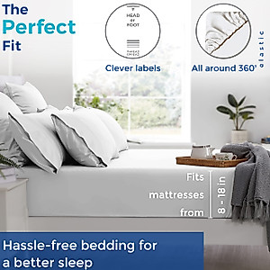 Pure Cotton Full Size Cotton Bed Sheets Set (Full Size,1000 Thread Count) Silver Bedding Pillow Cases (4 Pc) Cotton Sheets Full Size Bed- Sateen Sheets - 16 in Deep Pocket Full Sheets