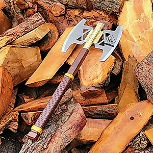 Haxxi Blade 022 Gimli Battle Axe from Lord of The Rings an Axe Dwarf Lord of The Rings Gold Color Plated