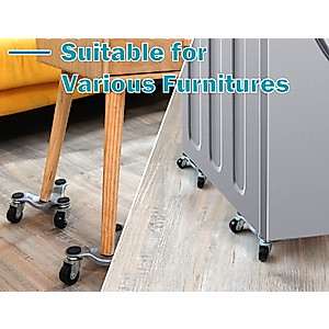 MaxxHaul 50535 4-Pack 6" Steel Tri-Dolly, 300 lb. Capacity