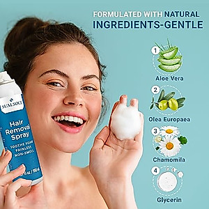 Hair Removal Spray, Hair Removal Cream for Men and Women, Hair Removal Cream for Pubic Hair, Effective Depilatory Cream, Leg Hair Removal for Women, Crema Depiladora Para Mujer Partes Intimas