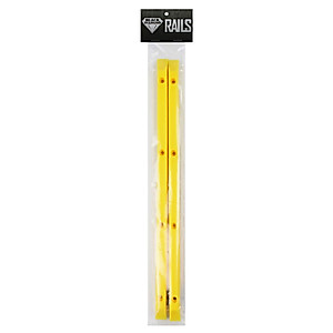 Yellow Skateboard Rails Old School Plastic with Mounting Screws by Black Diamond