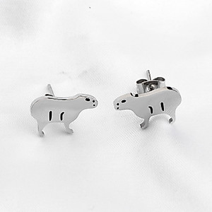 Capybara Gift Capybara Stud Earrings Animal Lover Gift for Her (Capybara Stud)
