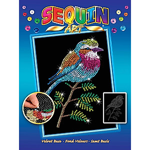 Sequin Art Lilac Breasted Roller Design from The Blue Range 28 x 37 cm, Multicolor (5528913)