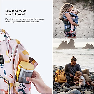 Baby Bottle Drying Rack for Travel,Portable Drying Rack and Bottle Brush Set for Working Mom, Visit Families, Friends or Camping,Pink