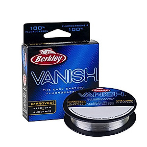 Berkley Vanish®, Clear, 4lb | 1.8kg, 110yd | 100m Fluorocarbon Fishing Line, Suitable for Saltwater and Freshwater Environments