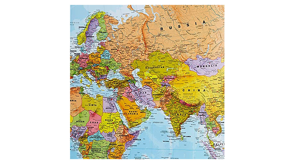 Maps International World Wall Map - Educational & Stylish