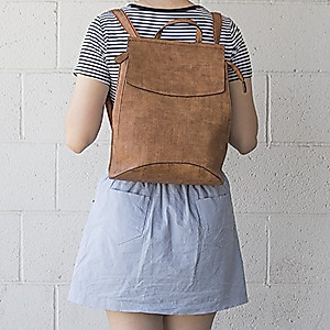 Fashion Convertible backpack Vegan Leather Travel Handbag Daily Shoulder Bag Multi Styles Colors (Red_Croco)