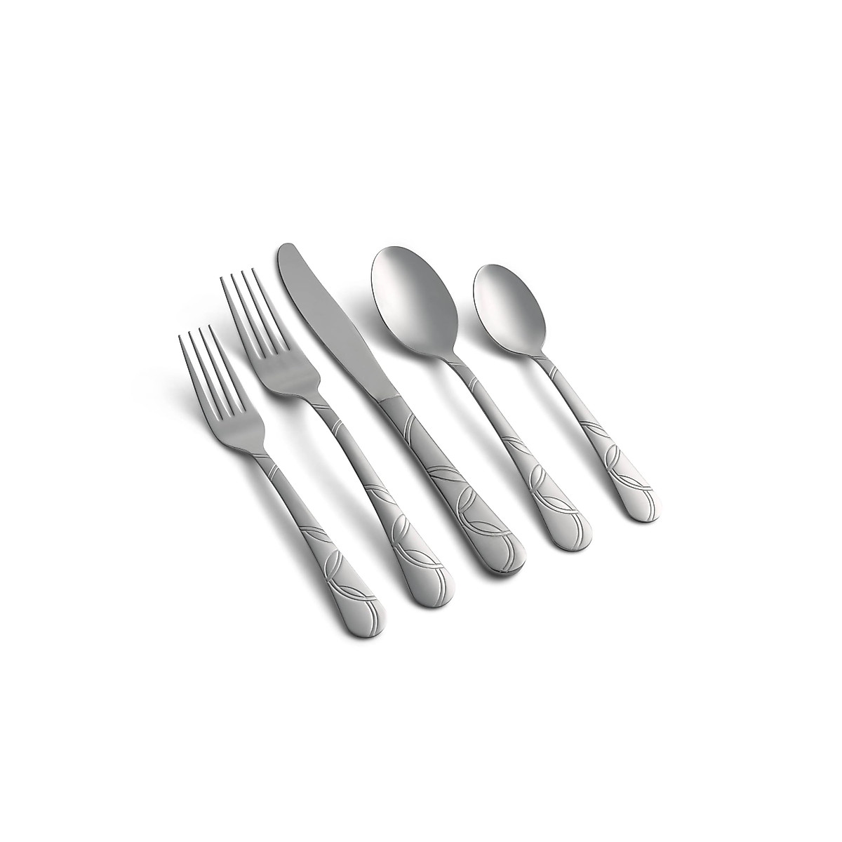 Cambridge Felicity Sand Piece Flatware Set, 45 Count