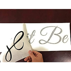 Motivational Wall Decal Quote | Let It Be | Inspirational Wall Sticker Saying | Relax Inspire Motivate Yourself | Peace Tranquility Letting Go Zen Meditation Phrase | Let Go | Home Decor Office Wall Quotes