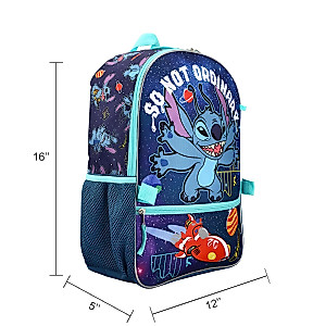 Disney Lilo & Stitch So Not Ordinary 5-Piece Backpack Set for school